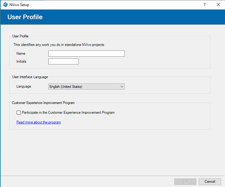 You are now ready to use NVivo 12.